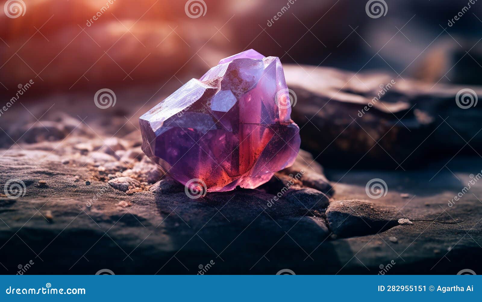 Amethyst Stone: a Beautiful Purple Gem Macro Photoshoot, Realistic ...
