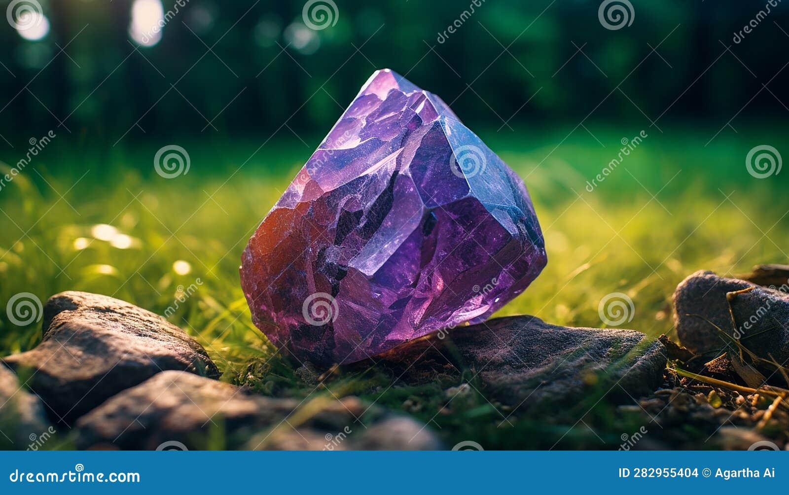 Amethyst Stone: a Beautiful Purple Gem Macro Photoshoot, Realistic ...