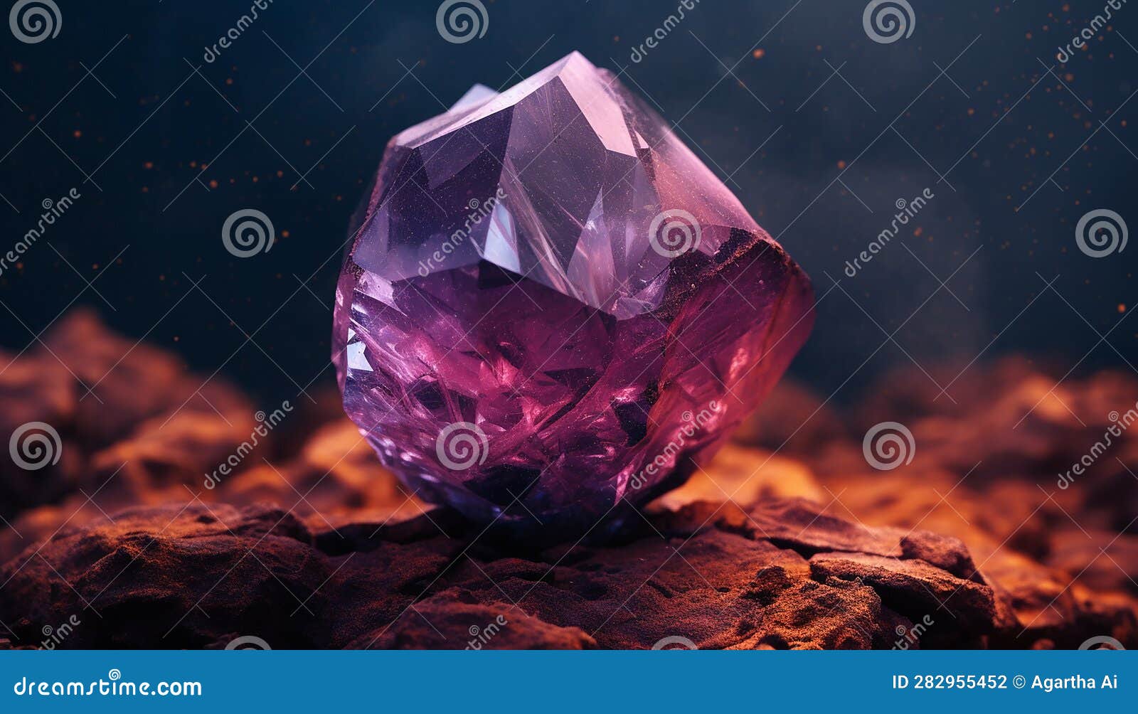 Amethyst Stone: a Beautiful Purple Gem Macro Photoshoot, Realistic ...