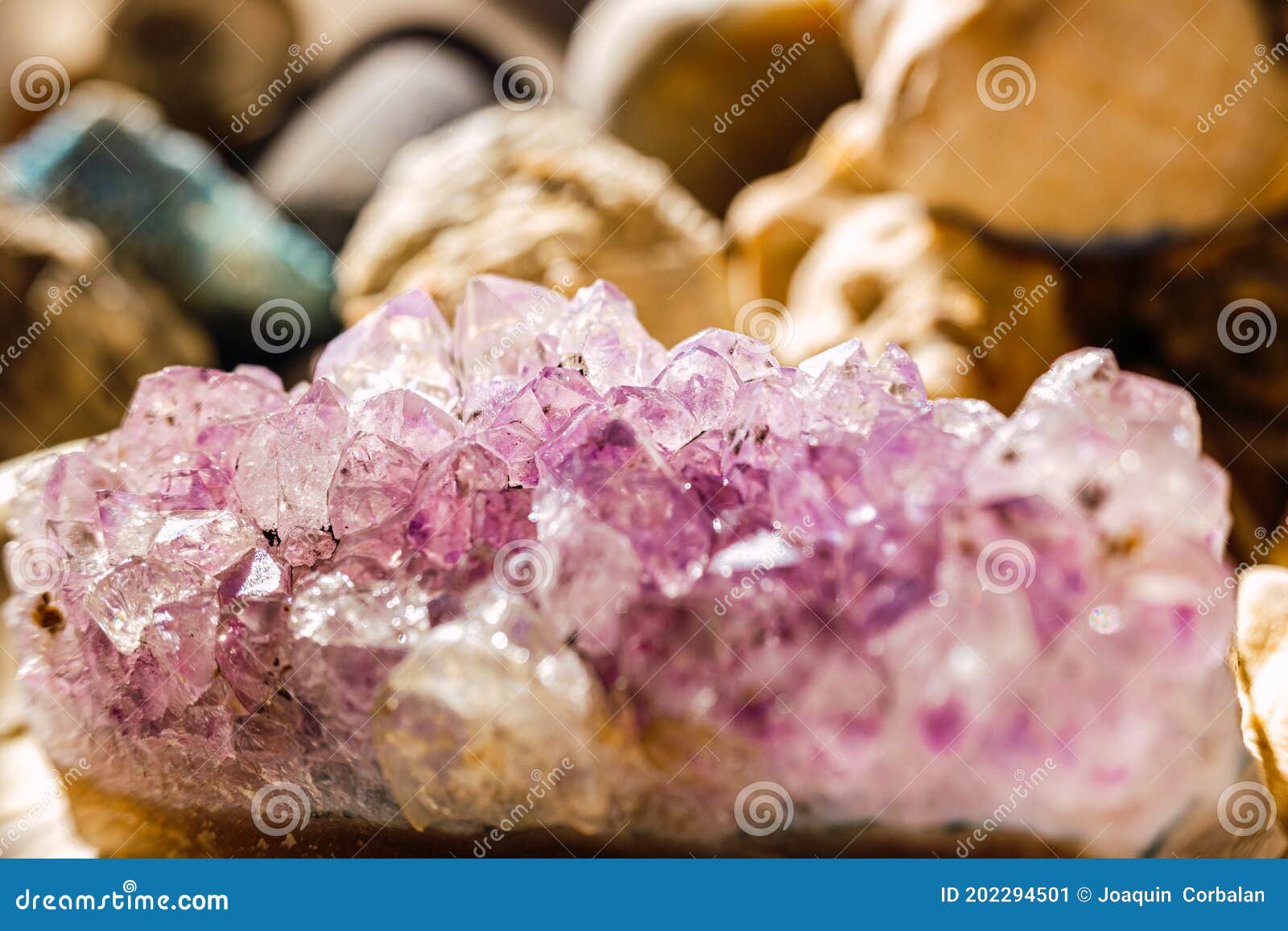 Amethyst is a Violet Macrocrystalline Variety of Quartz Stock Image ...