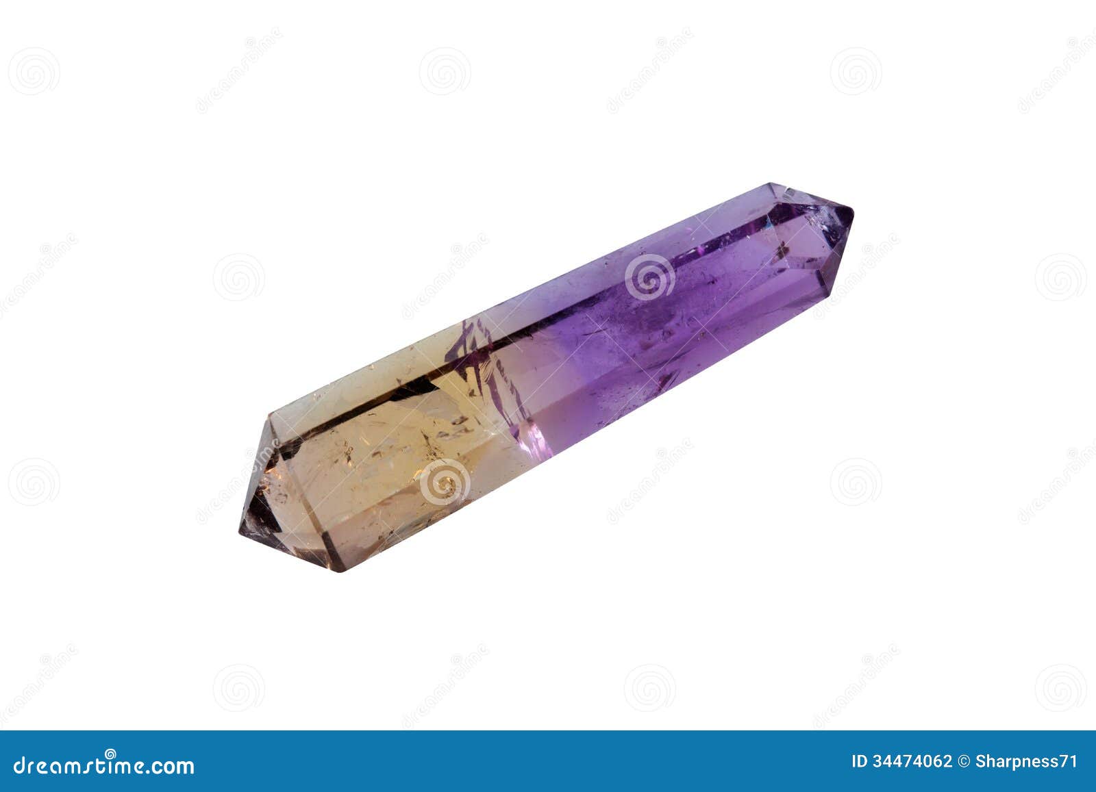 Ametrin 1 stock photo. Image of ametrin, minerals, gemstone - 34474062