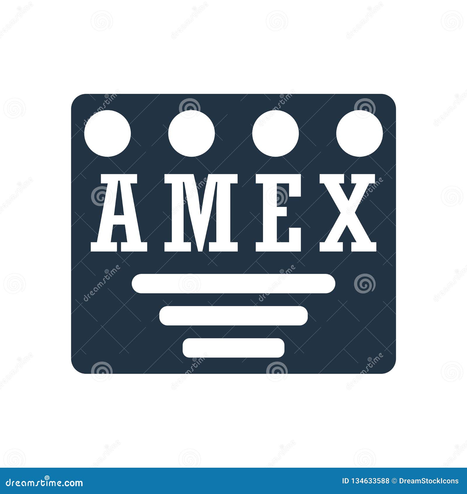 Amex Icon. Trendy Flat Vector Amex Icon On White Background From ...