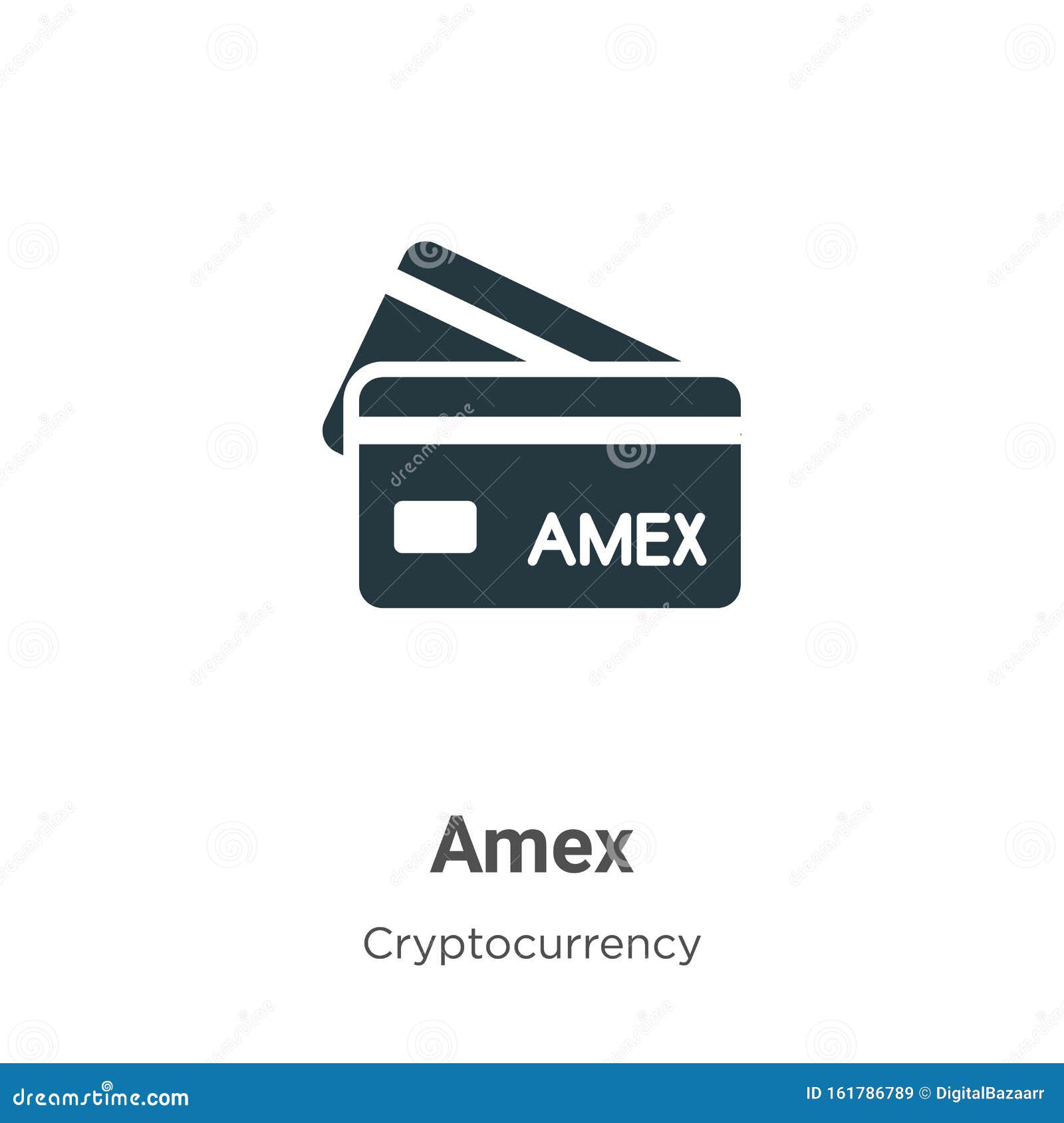 Amex Vector Icon on White Background. Flat Vector Amex Icon Symbol Sign ...