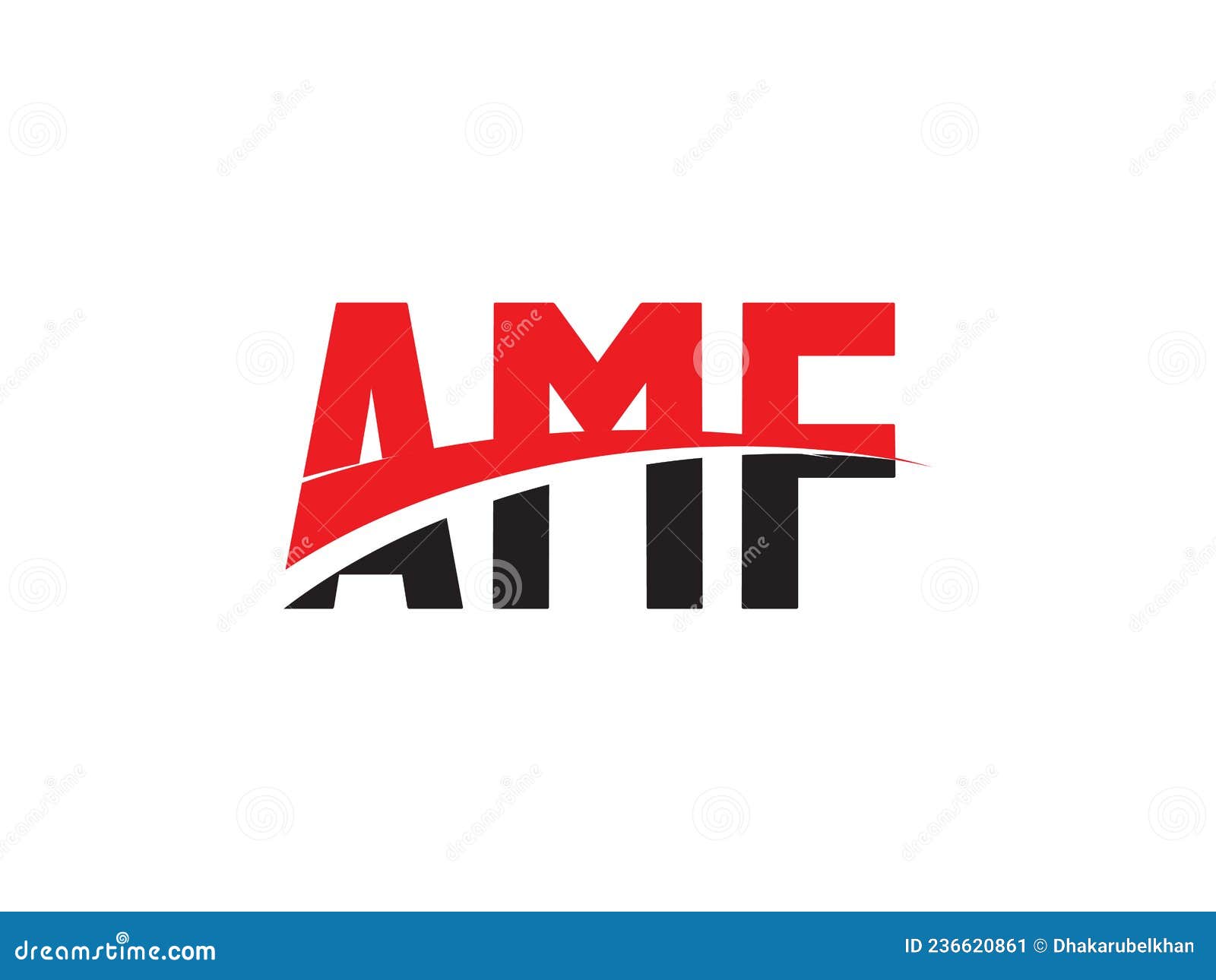 AMF Letter Initial Logo Design Vector Illustration Stock Vector ...