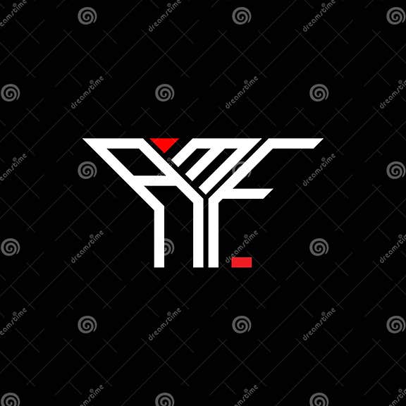 AMF Letter Logo Creative Design with Vector Graphic, AMF Stock Vector ...