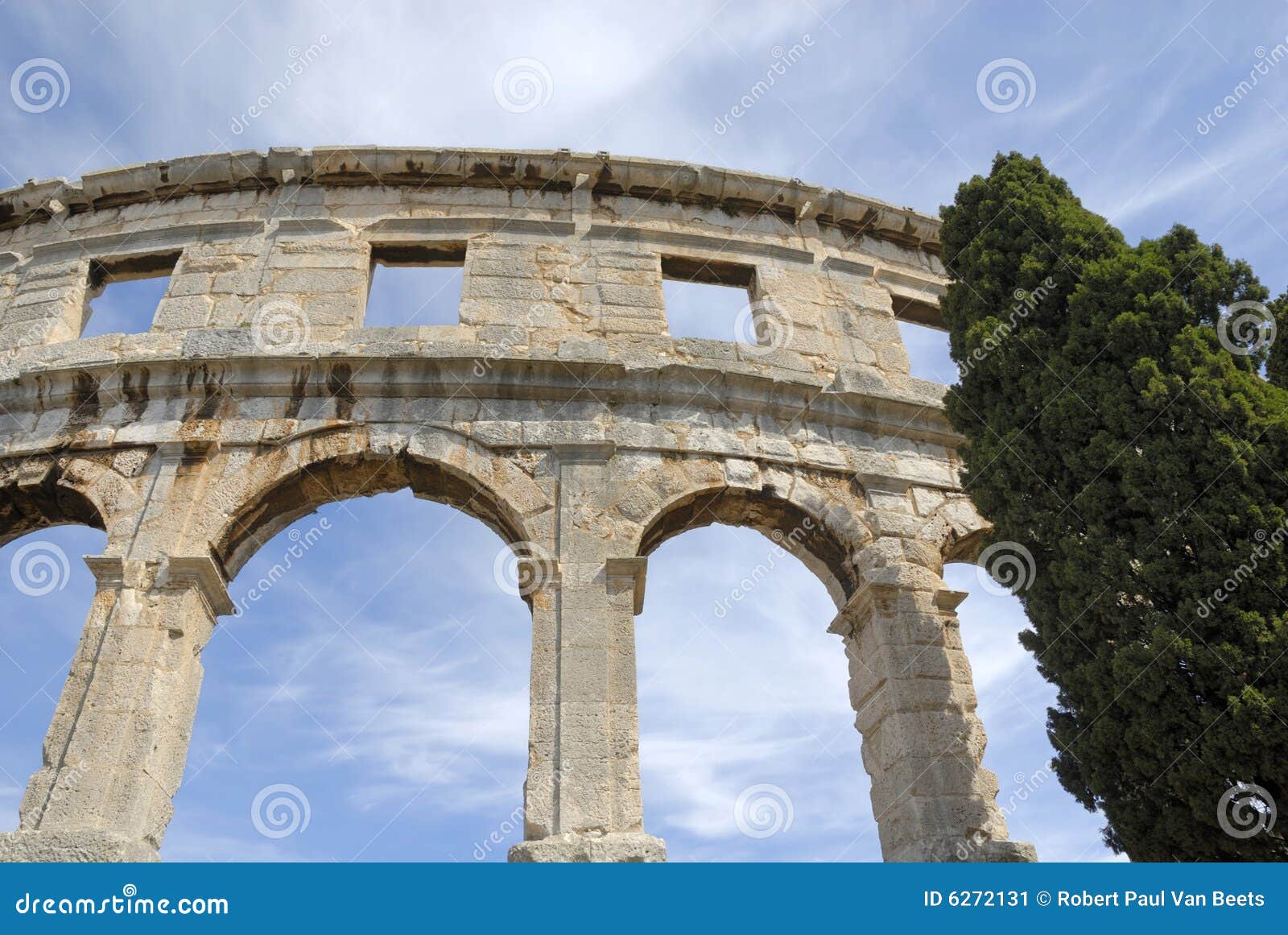 Amfiteatru Croatia pula obraz stock. Obraz złożonej z antyczny - 6272131