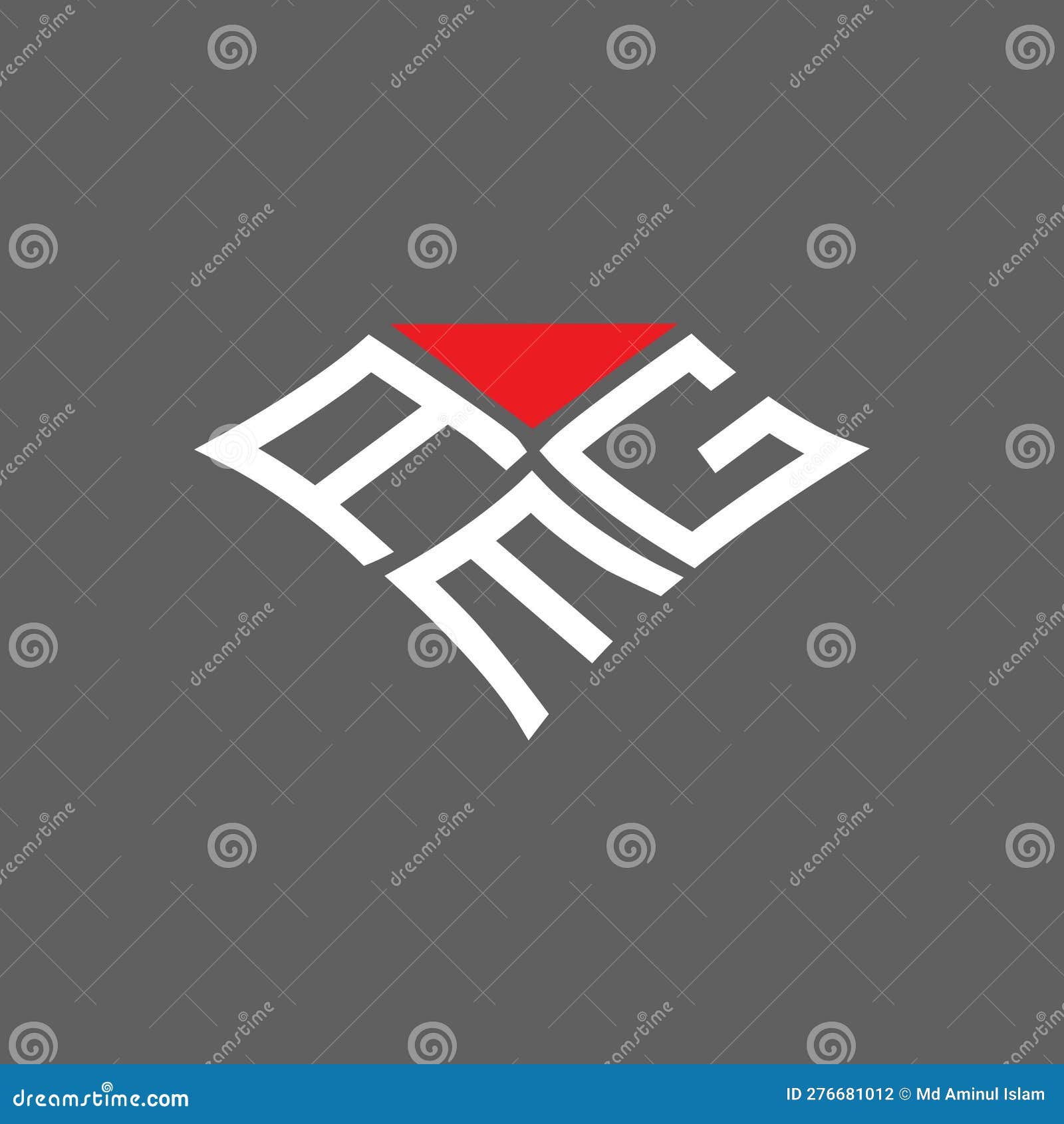 AMG Letter Logo Creative Design with Vector Graphic, Stock Vector ...