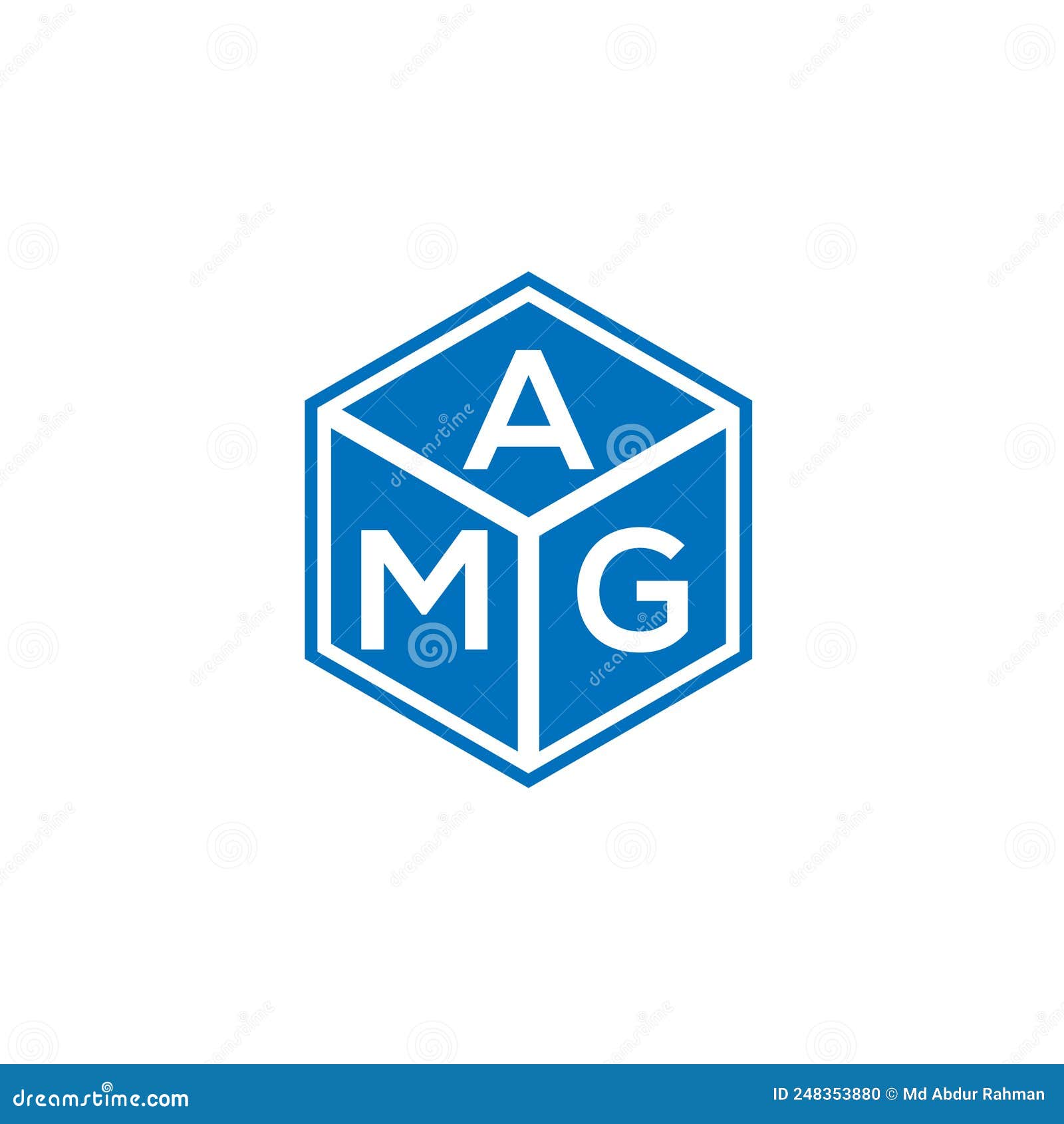 AMG Letter Logo Design On Black Background. AMG Creative Initials ...