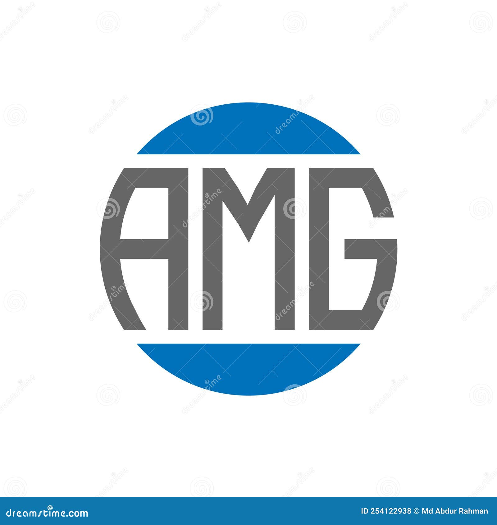 AMG Letter Logo Design On White Background. AMG Creative Initials ...