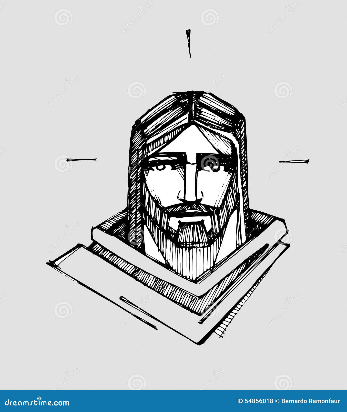 Ami e de Jesus Christ illustration de vecteur. Illustration du sacré ...