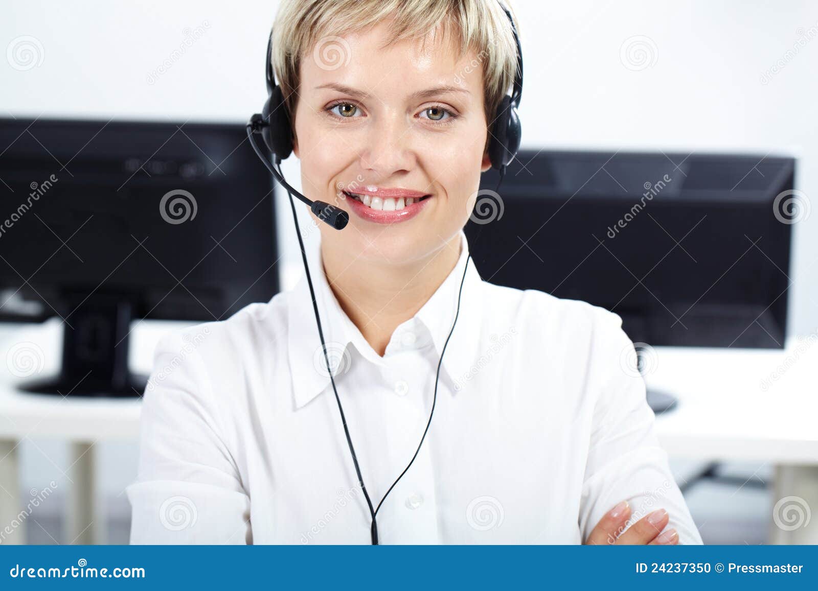 Amiable female secretary stock photo. Image of consulting - 24237350