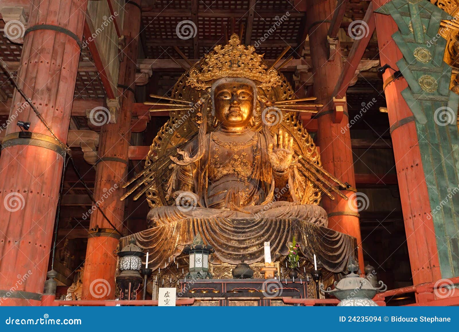 Amida buddha statue stock photo. Image of amida, column - 24235094