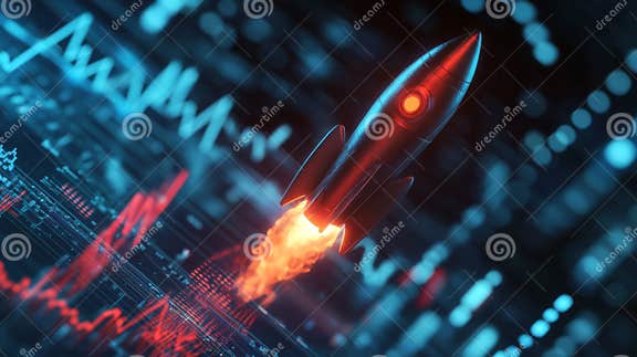 Amidst a Dynamic Data Visualization, a Rocket Launch Showcases ...