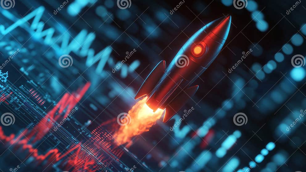 Amidst a Dynamic Data Visualization, a Rocket Launch Showcases ...