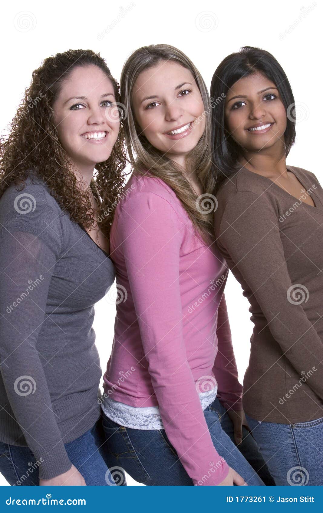 Amies image stock. Image du filles, sourire, blanc, beau - 1773261