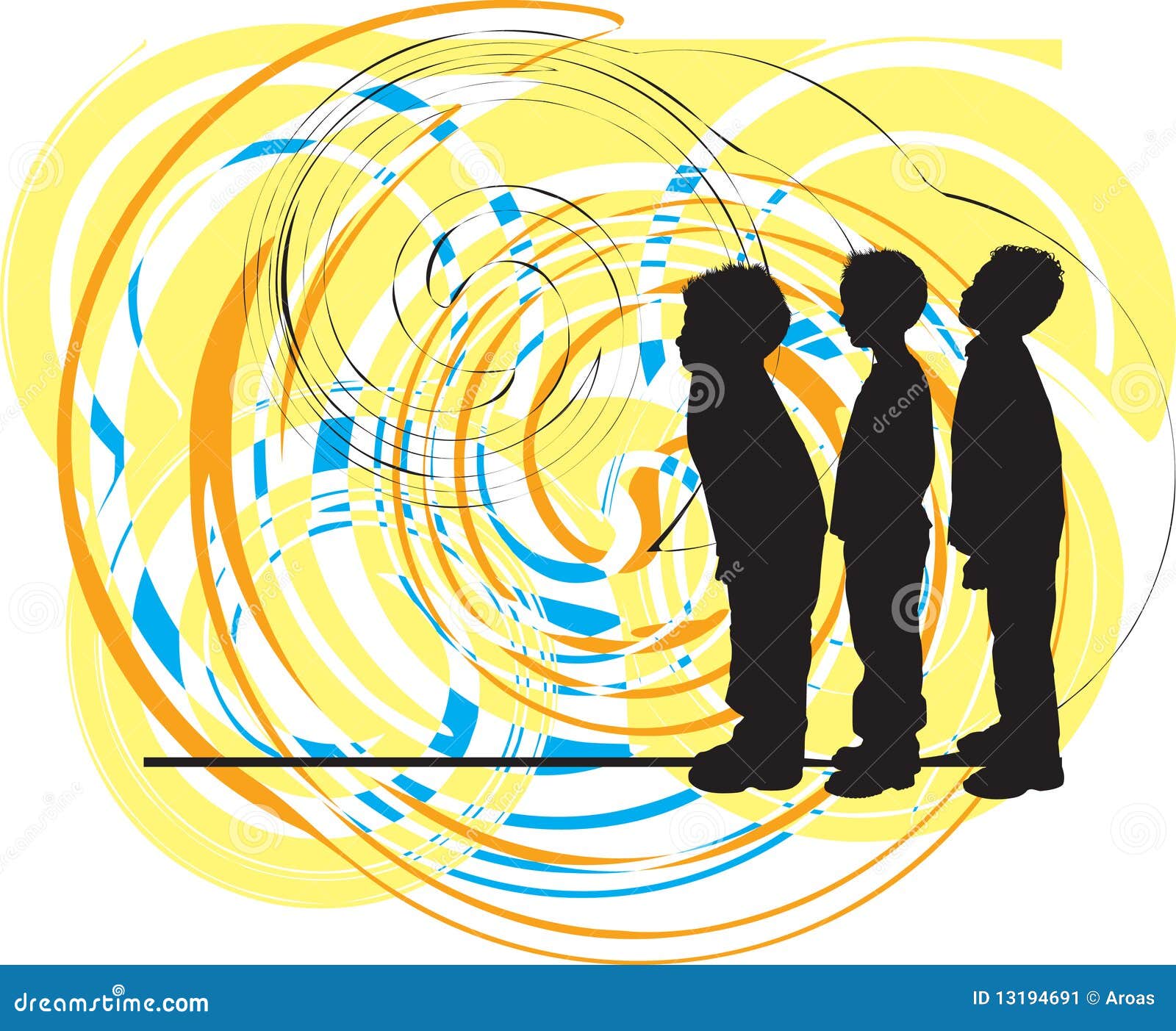 Amigos. Vector ilustración del vector. Ilustración de arte - 13194691