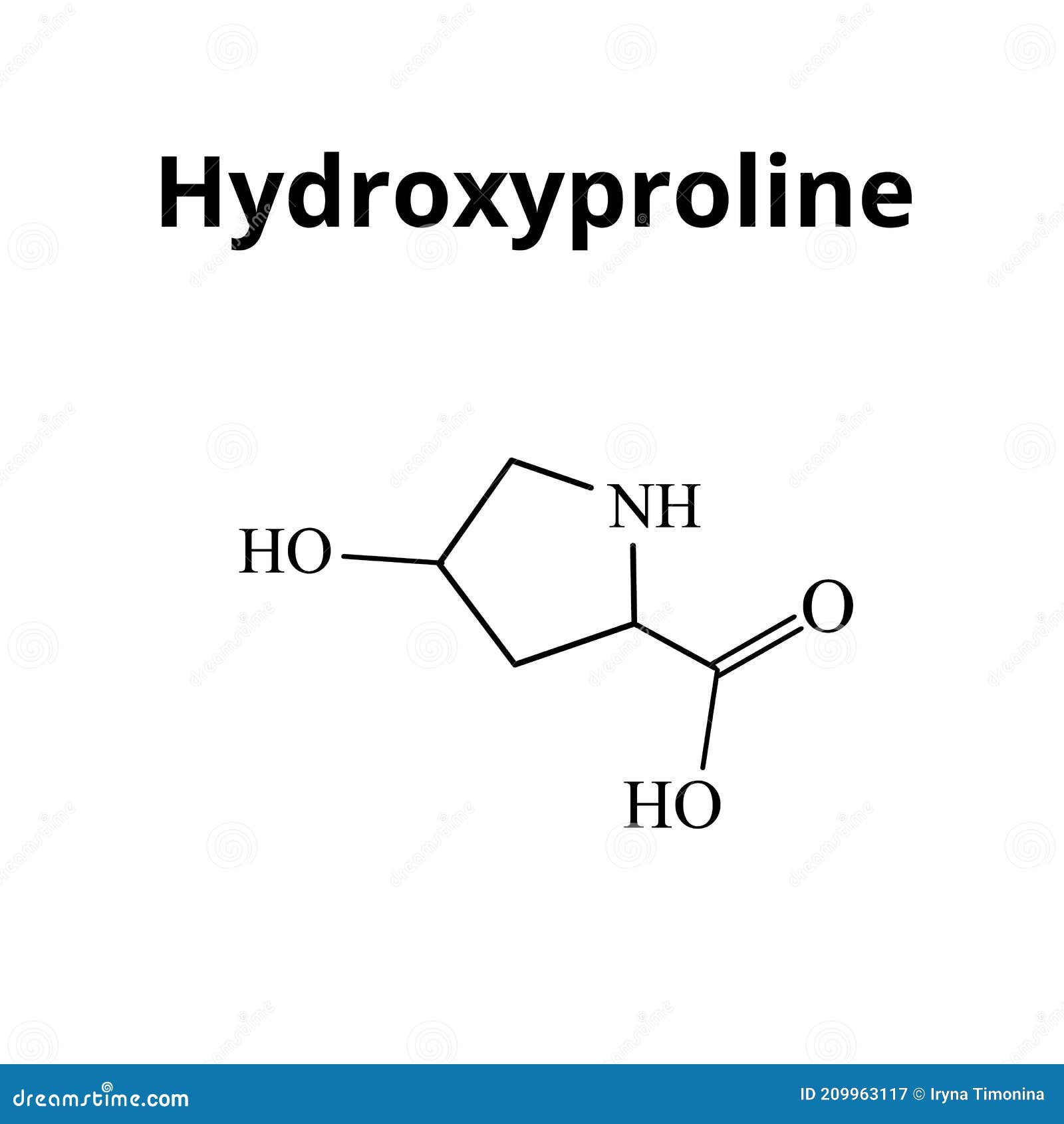 Hydroxyproline, Molecular Structures, Amino Acid, 3d Model, Structural ...