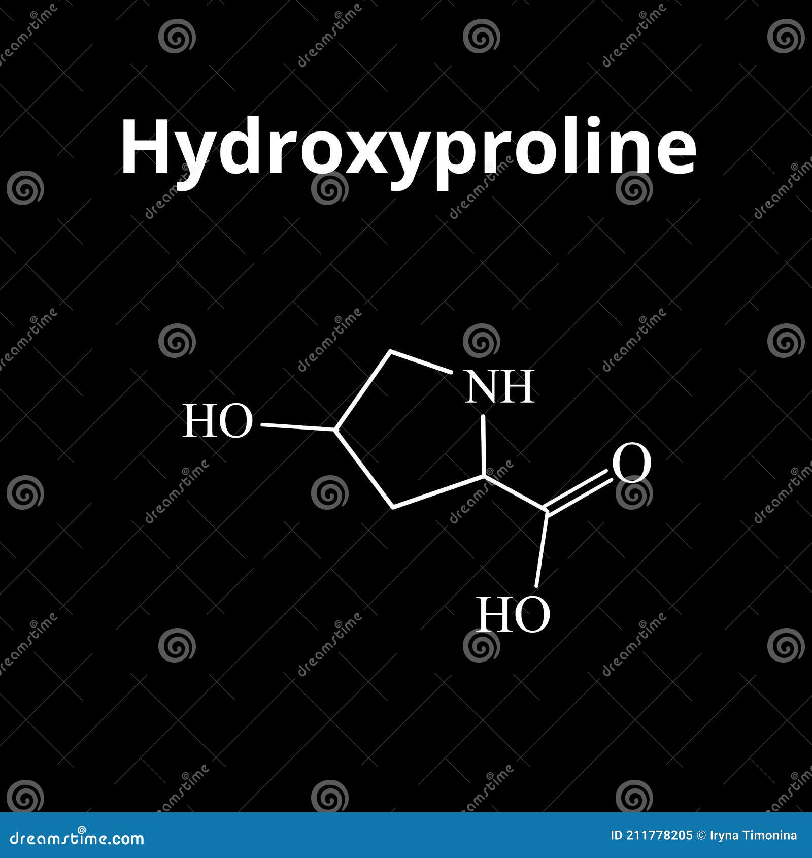 Hydroxyproline, Molecular Structures, Amino Acid, 3d Model, Structural ...