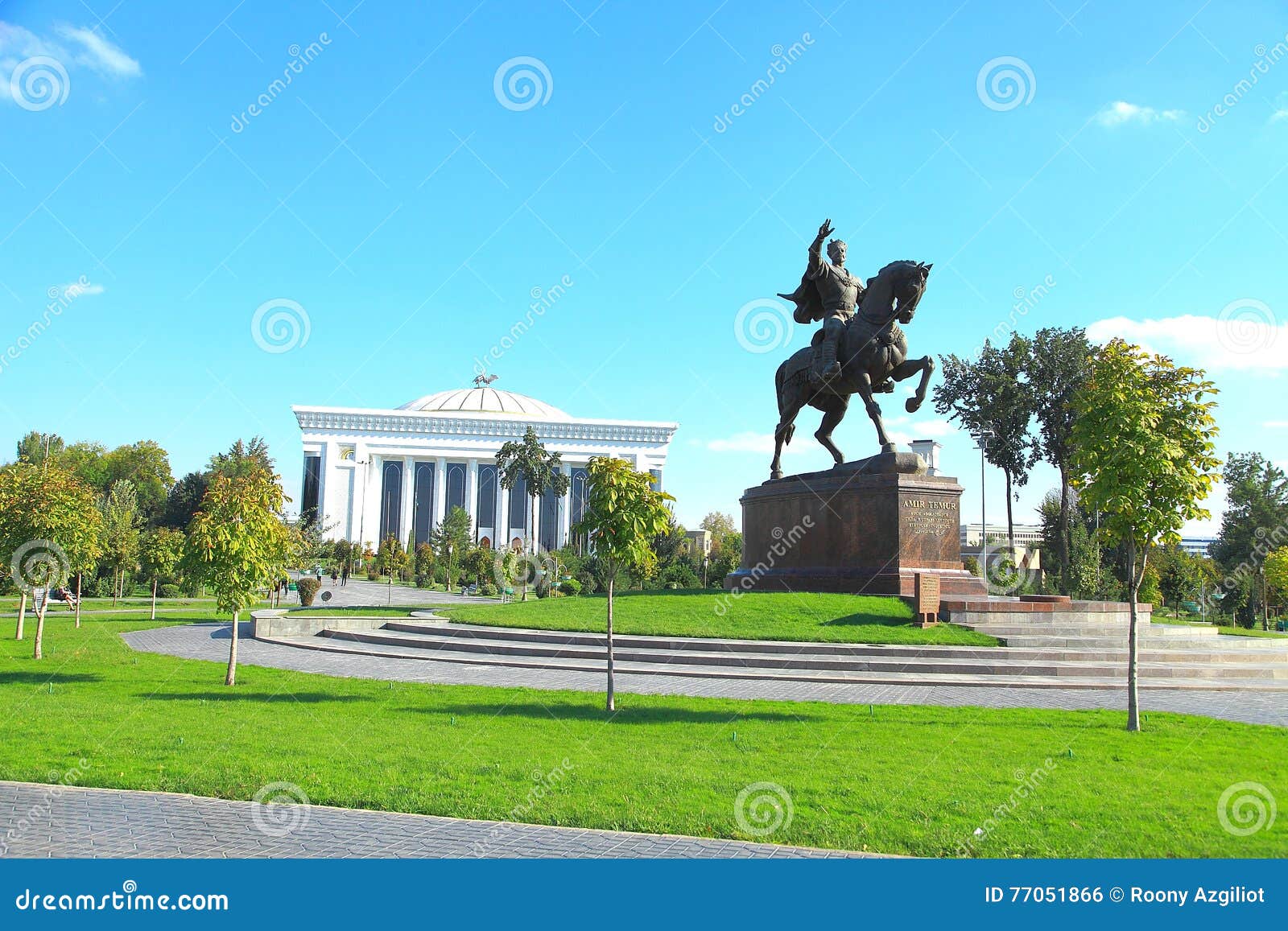 Amir Temur foto de archivo. Imagen de tashkent, monumento - 77051866