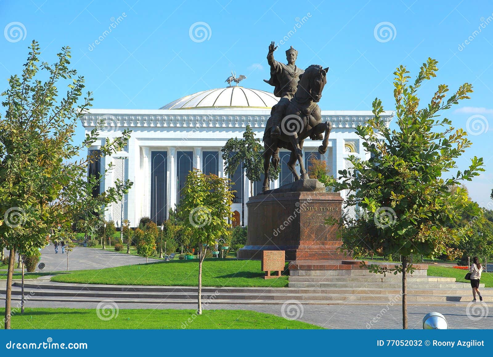 Amir Temur foto de archivo. Imagen de escultura, plaza - 77052032