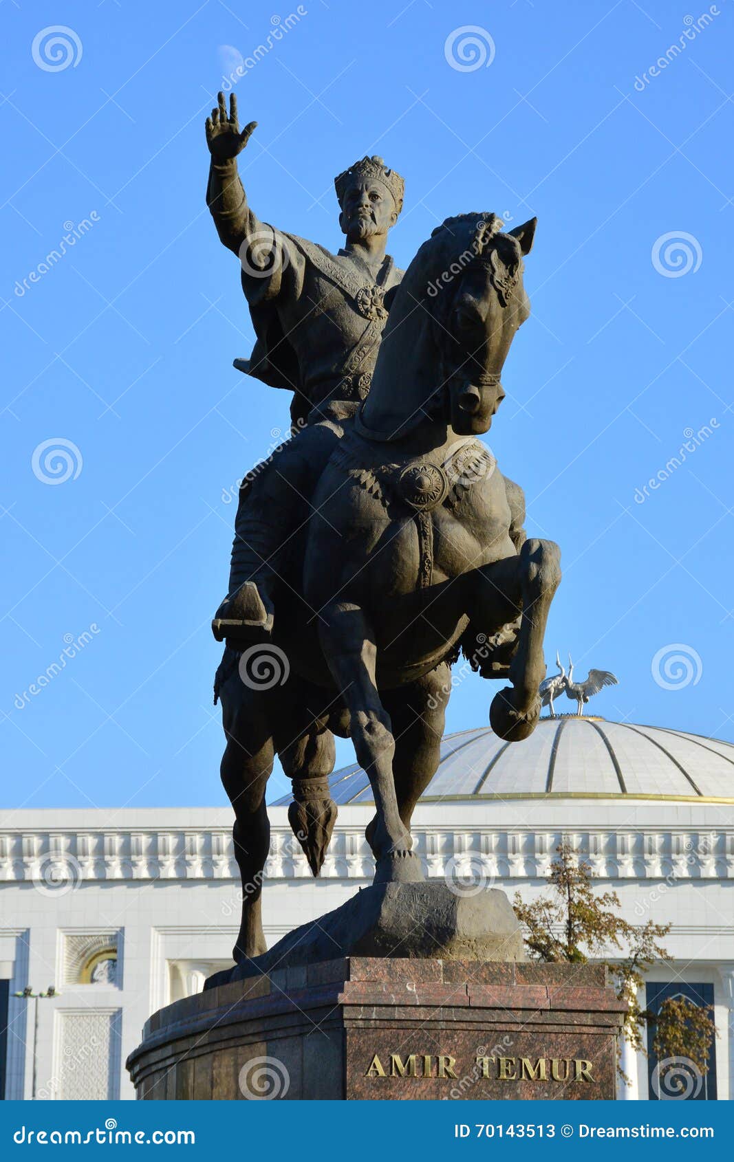 The Amir Temur Monument In Tashkent City, Uzbekistan Royalty-Free Stock ...