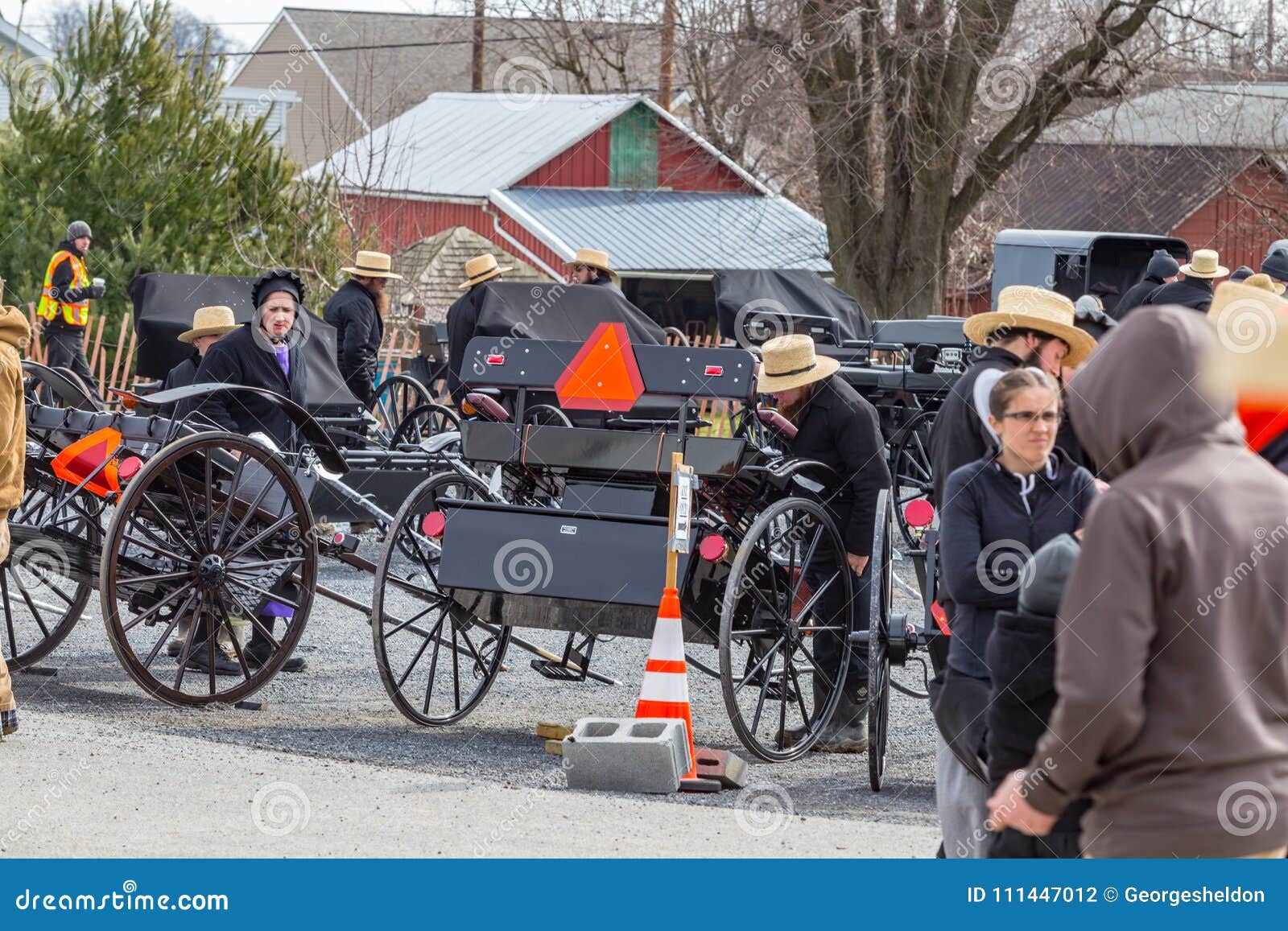 Amish En Bart Community Mud Sale Fotografía editorial - Imagen de ...