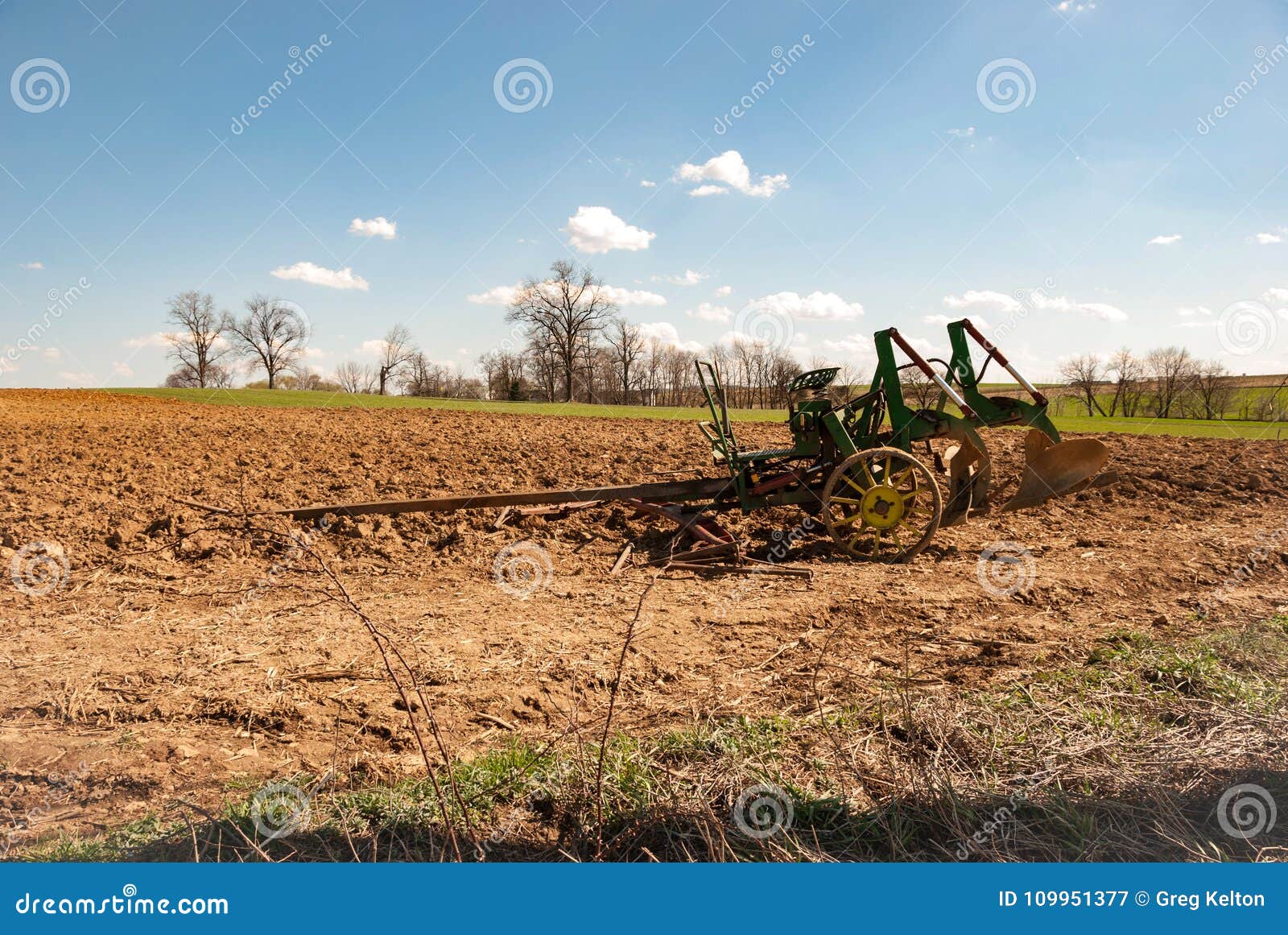 Amish Farm Equipment in Field 2 Stock Image - Image of field, landscape ...