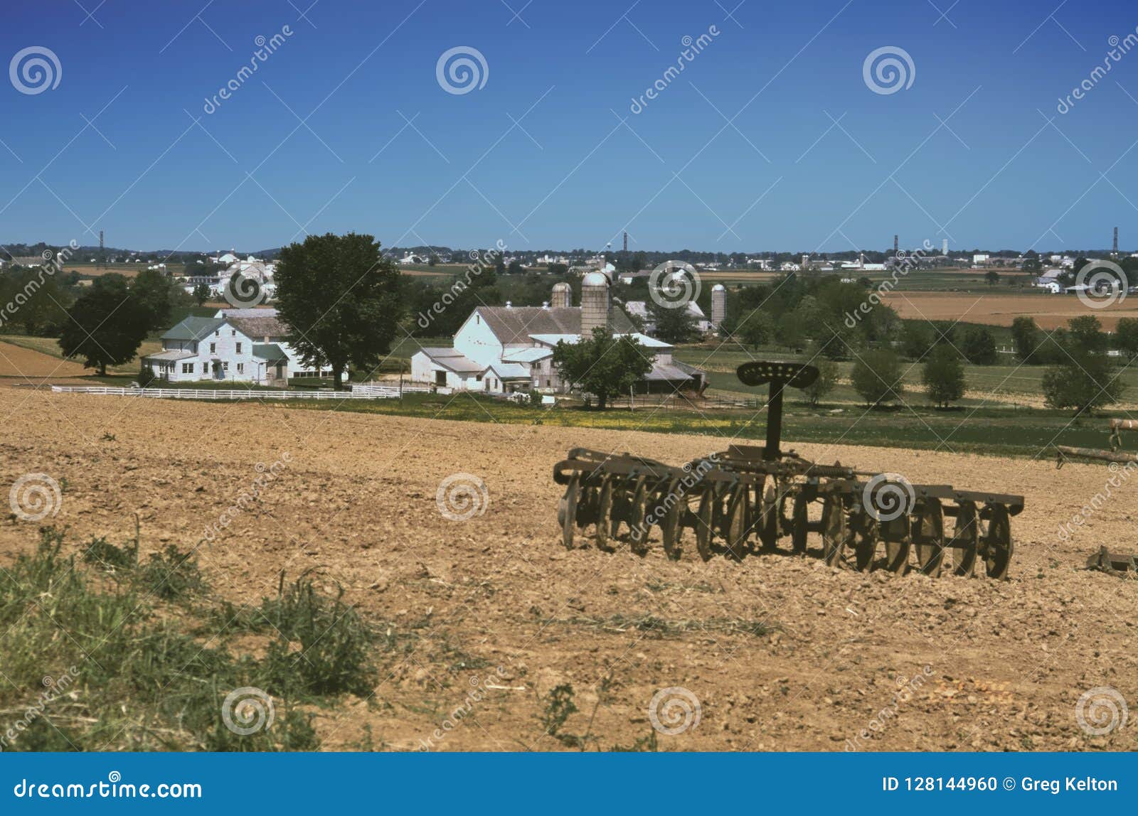 Amish Farm Equipment stock photo. Image of dutch, machine - 128144960