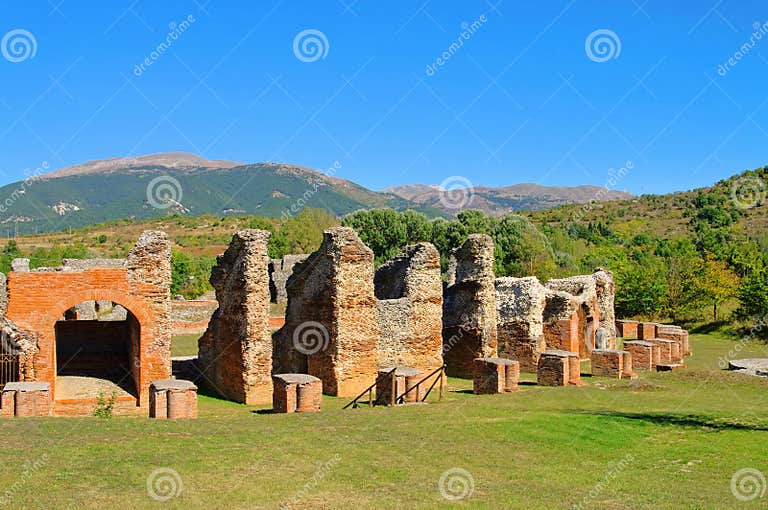 Amiternum amphitheatre stock photo. Image of amphitheatre - 23943896