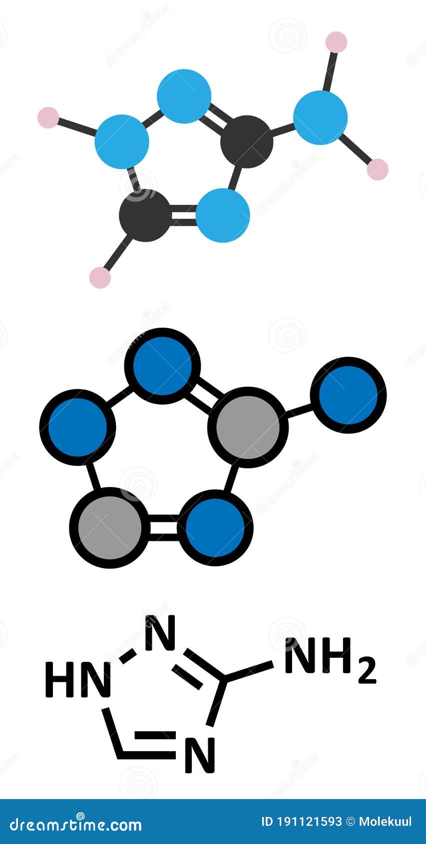 Triazole Molecule, Molecular Structures, 1,2,3-Triazole, 3d Model ...