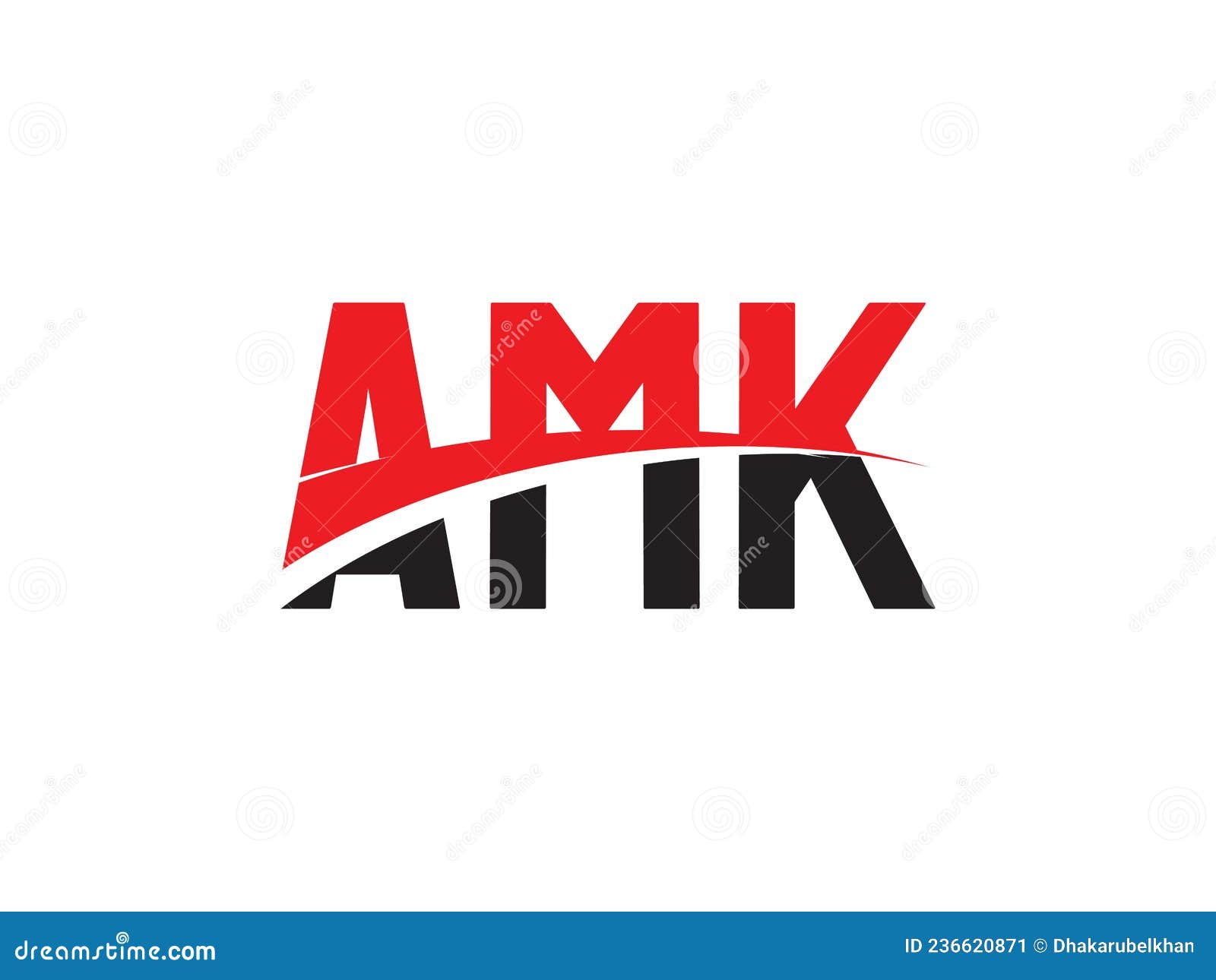 AMK Letter Initial Logo Design Vector Illustration Stock Vector ...