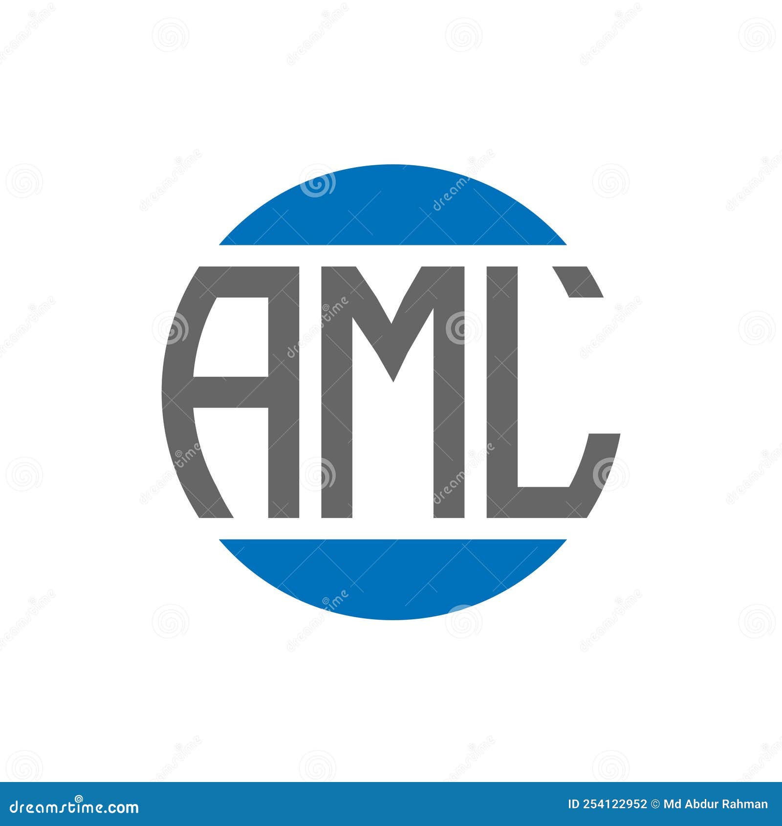 AML Letter Logo Design on White Background. AML Creative Initials ...
