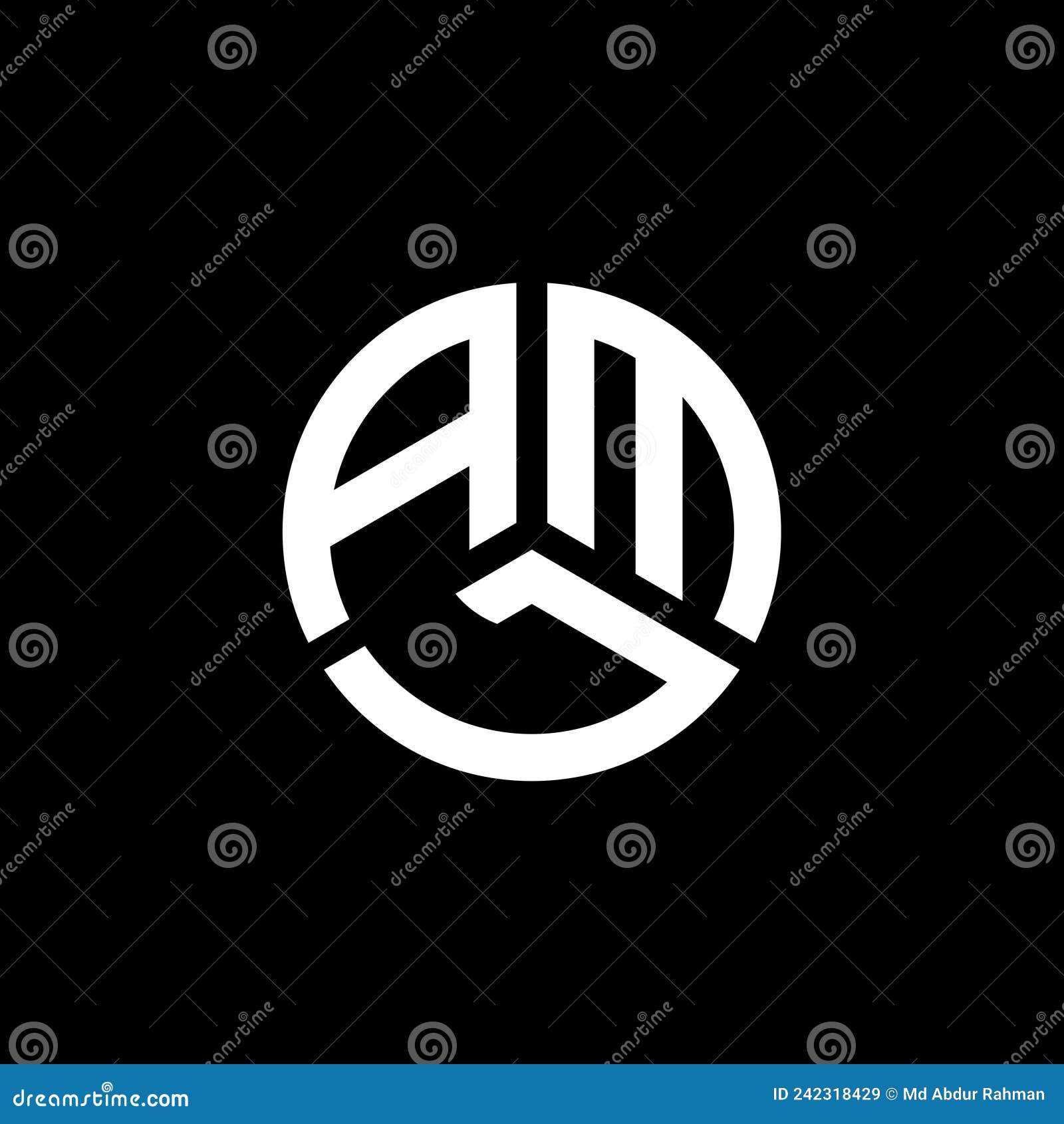 AML Letter Logo Design on White Background. AML Creative Initials ...