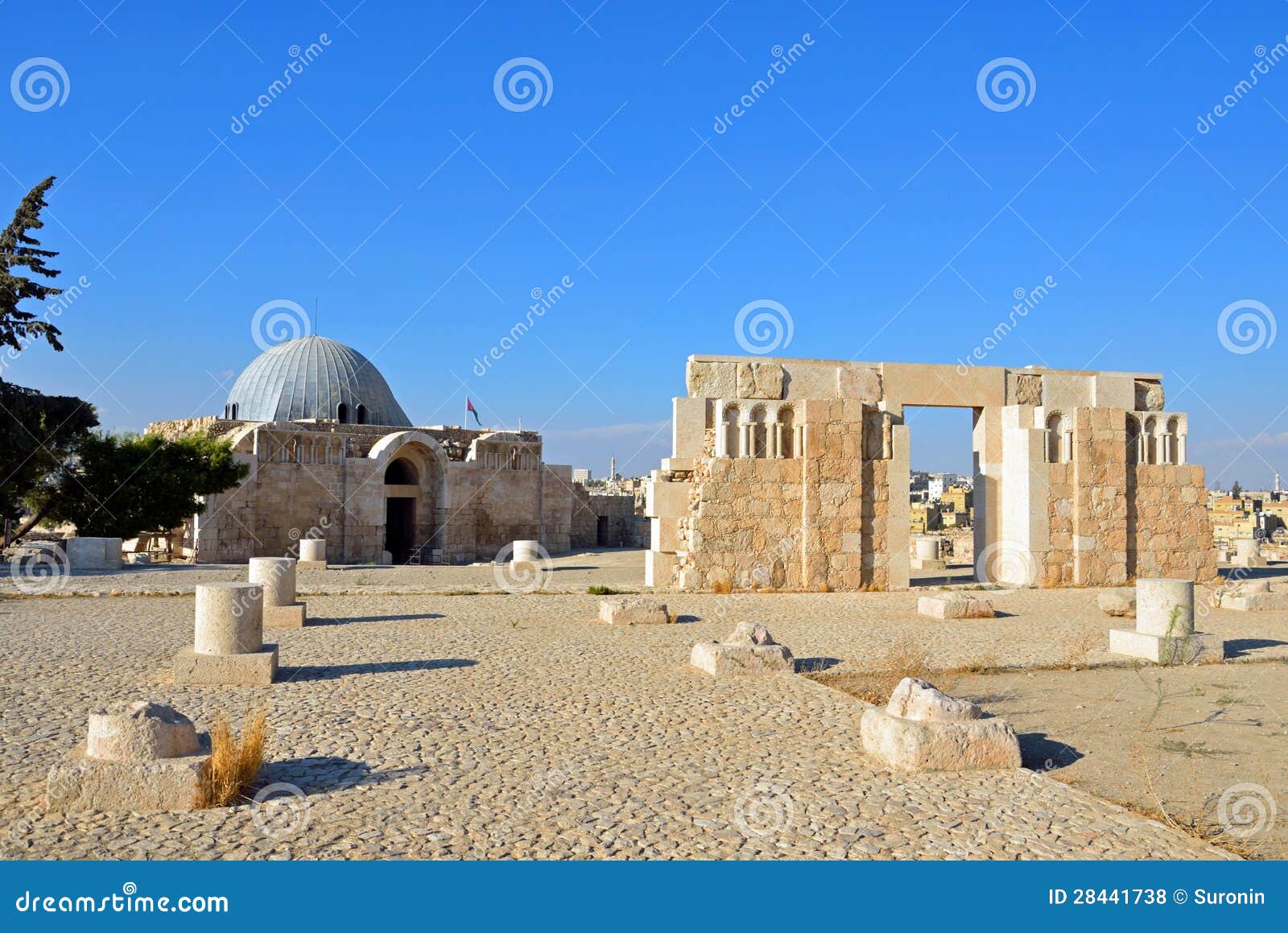 Amman Citadel stock photo. Image of qala, alqala, amman - 28441738