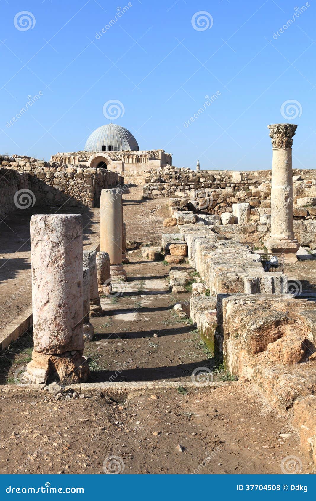 Amman Citadel stock photo. Image of culture, middle, muslim - 37704508