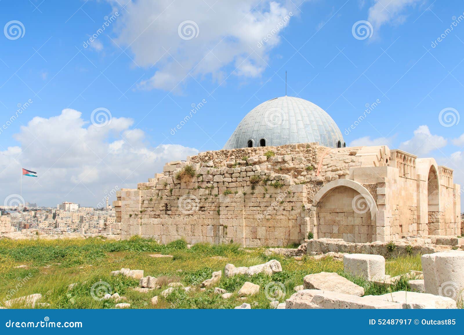 Amman Citadel Ruins in Jordan Stock Image - Image of archaeology ...