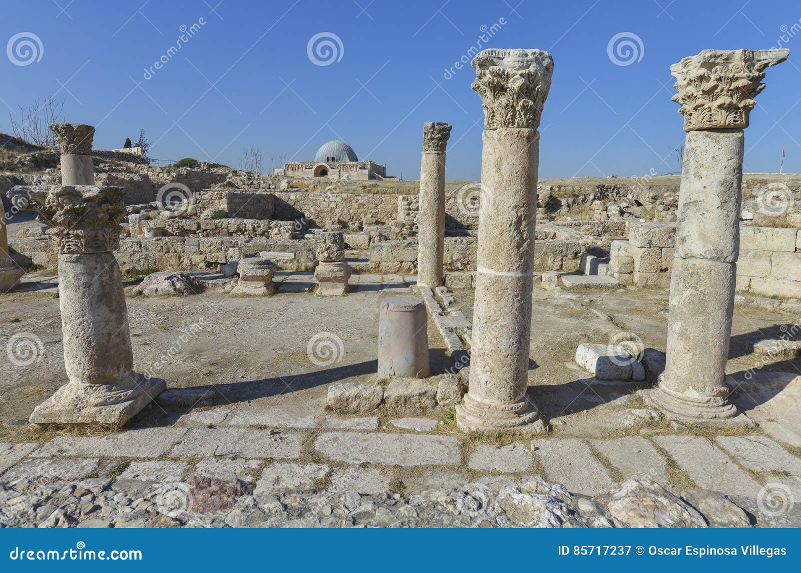 Amman in Jordan stock image. Image of travel, ancient - 85717237