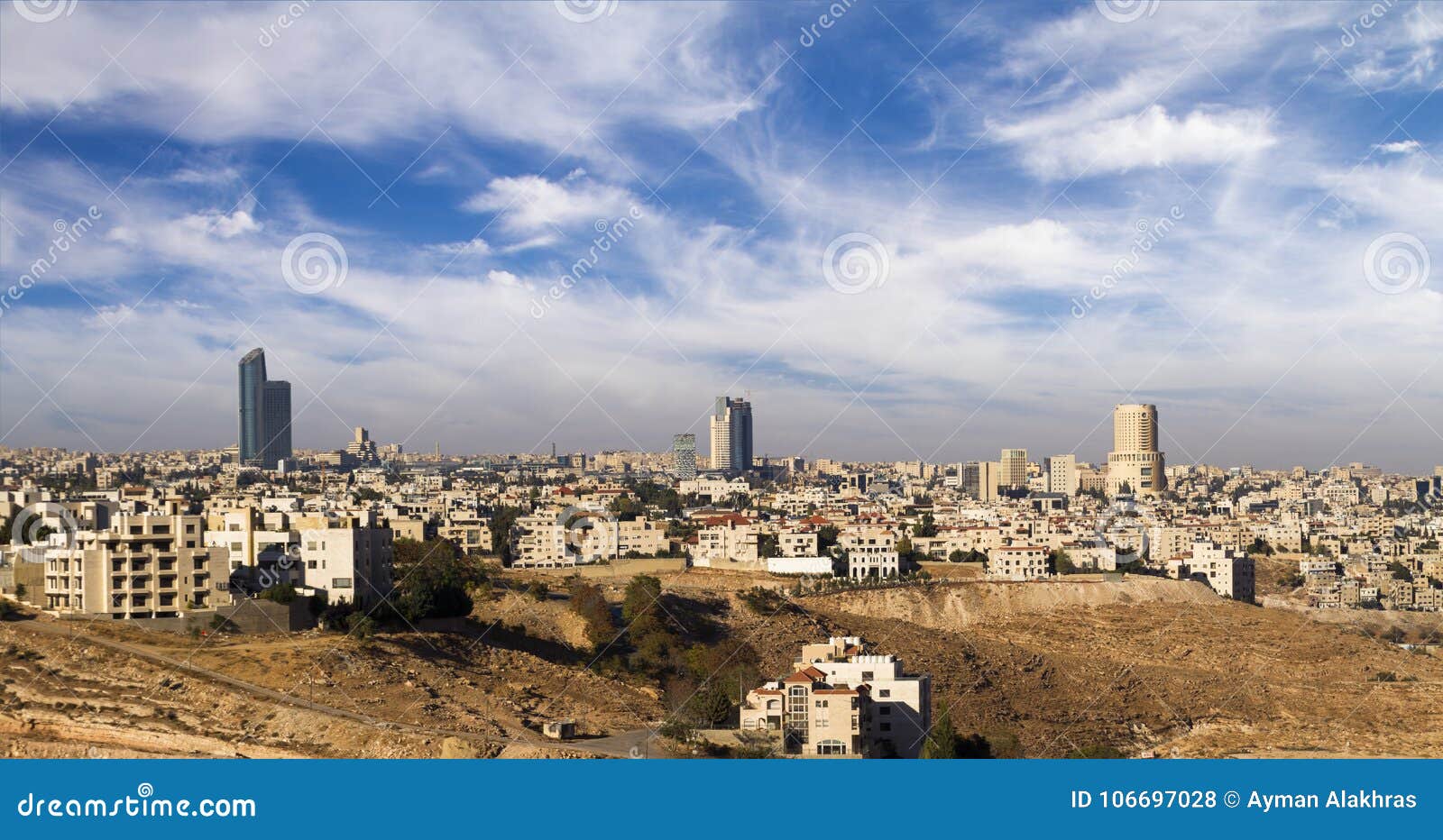 Amman Skyline Modern Buildings and Landmarks Stock Photo - Image of ...