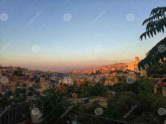 Amman view. Jordan editorial stock image. Image of tower - 202997429