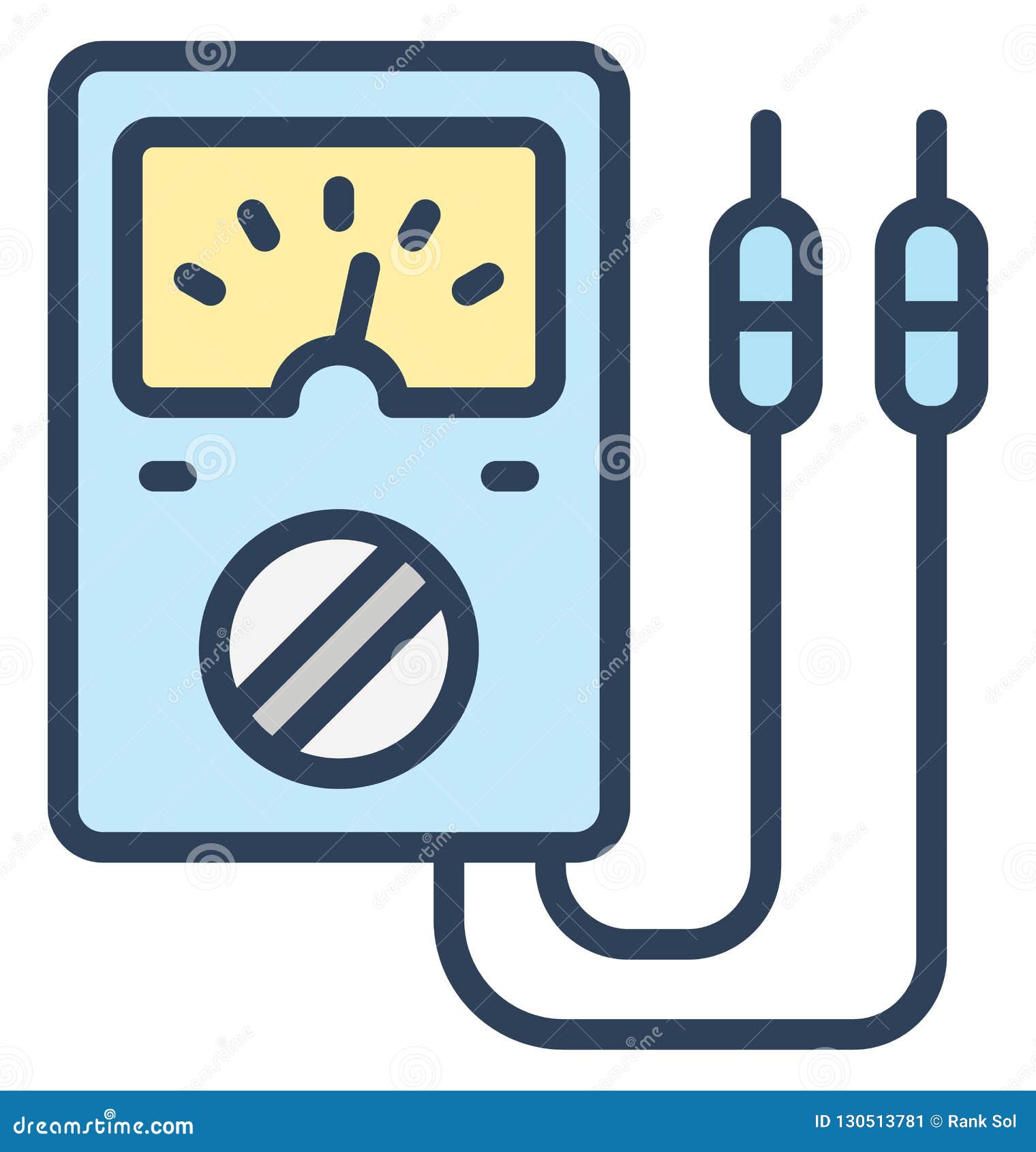 Ammeter, Ampere Meter Isolated Vector Icon that Can Be Easily Edited in ...
