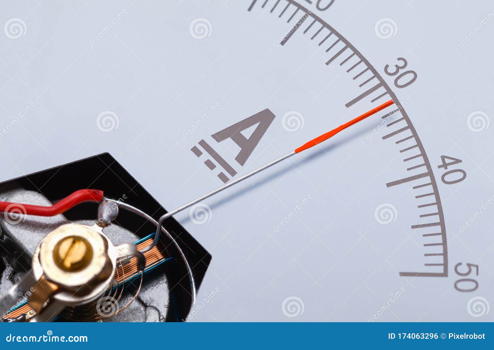 Ammeter Angle Close Up stock photo. Image of amperage - 174063296