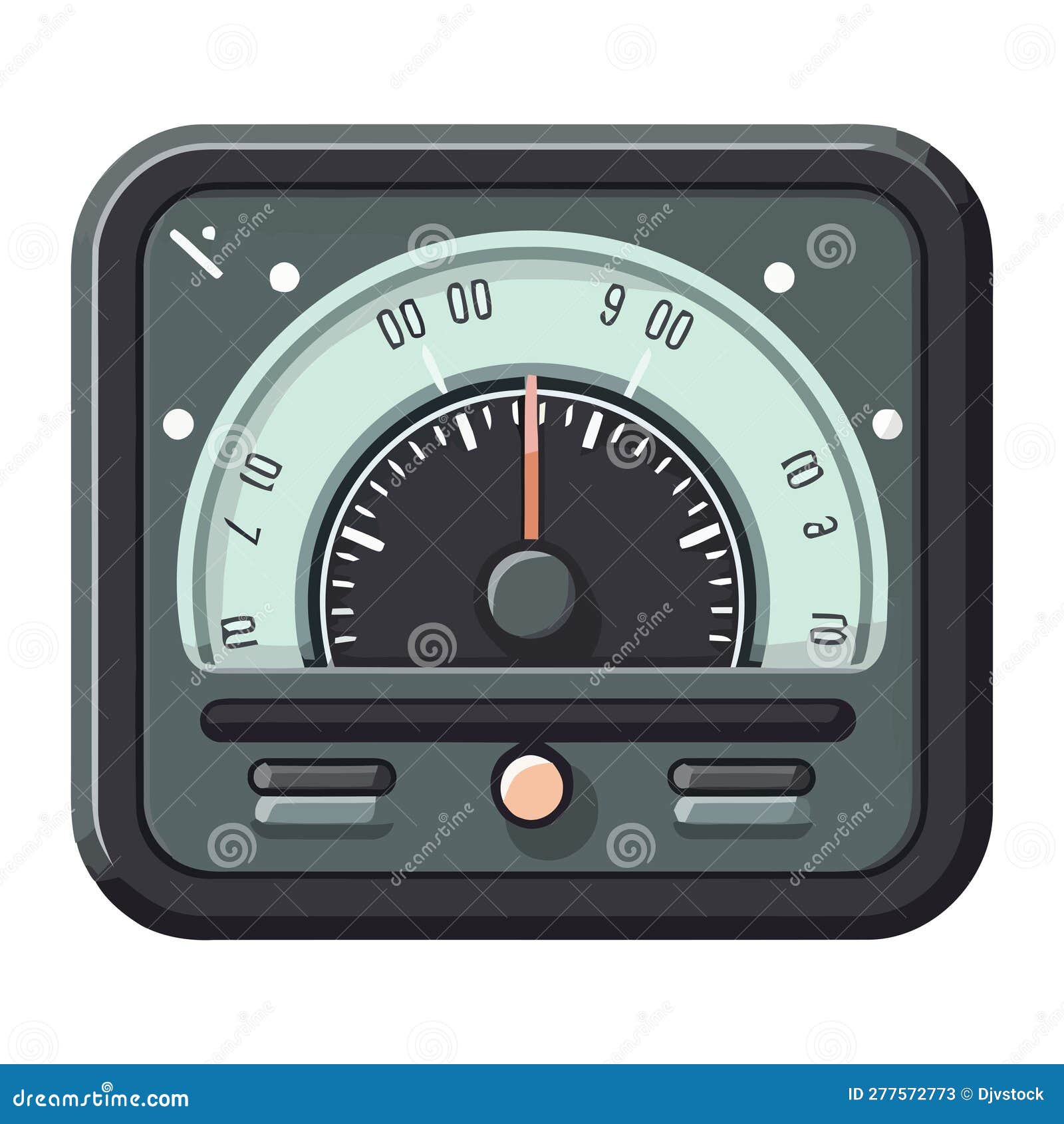 Ammeter icon, simple style stock vector. Illustration of voltage - 277572773