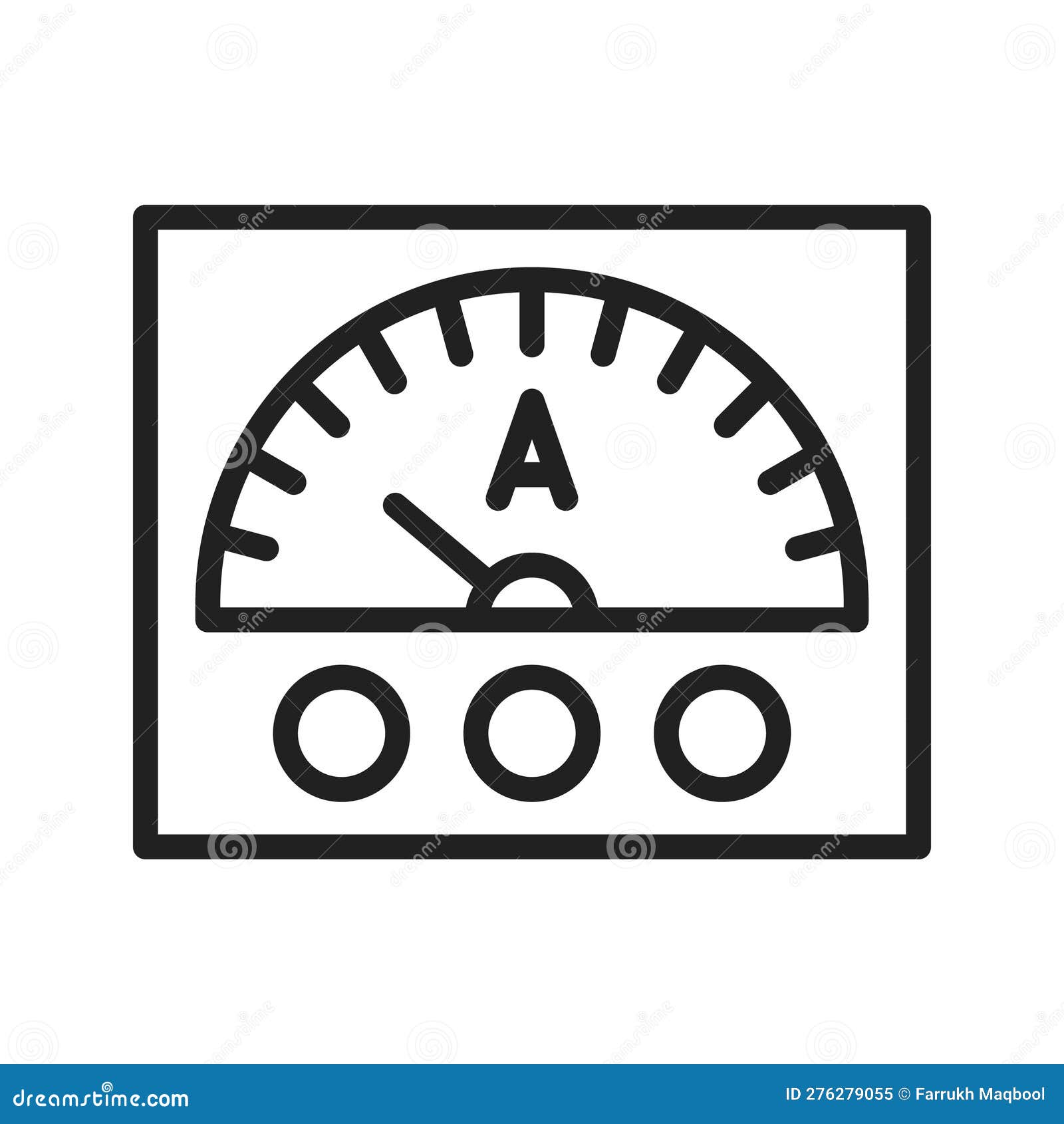 Ammeter Icon Vector Image. Suitable for Mobile Apps, Web Apps and Print ...