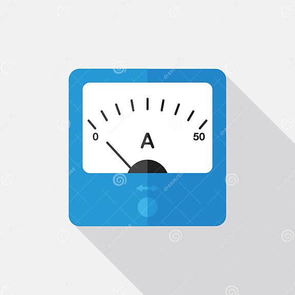 Ammeter Vector Element stock vector. Illustration of analog - 98594961