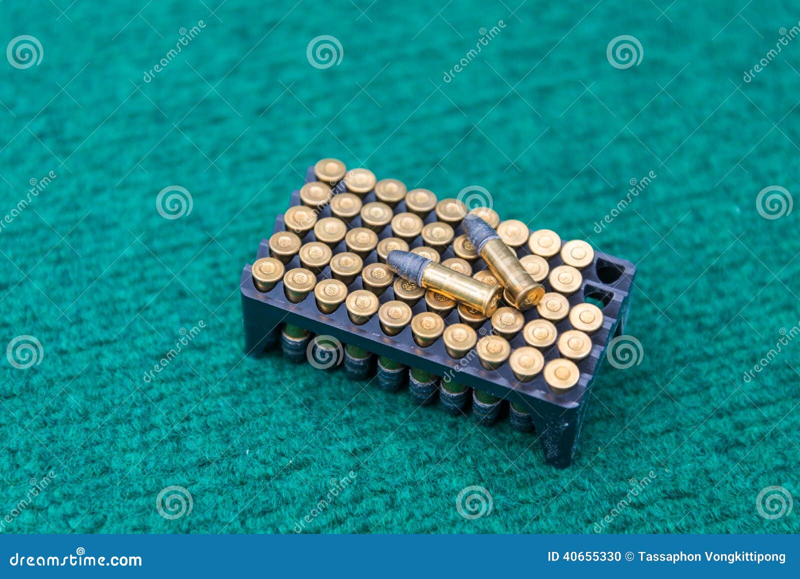 Pack Of Bullet 11 Mm Or .45 Acp FMJ (Full Metal Jacket ) Stock Photo ...