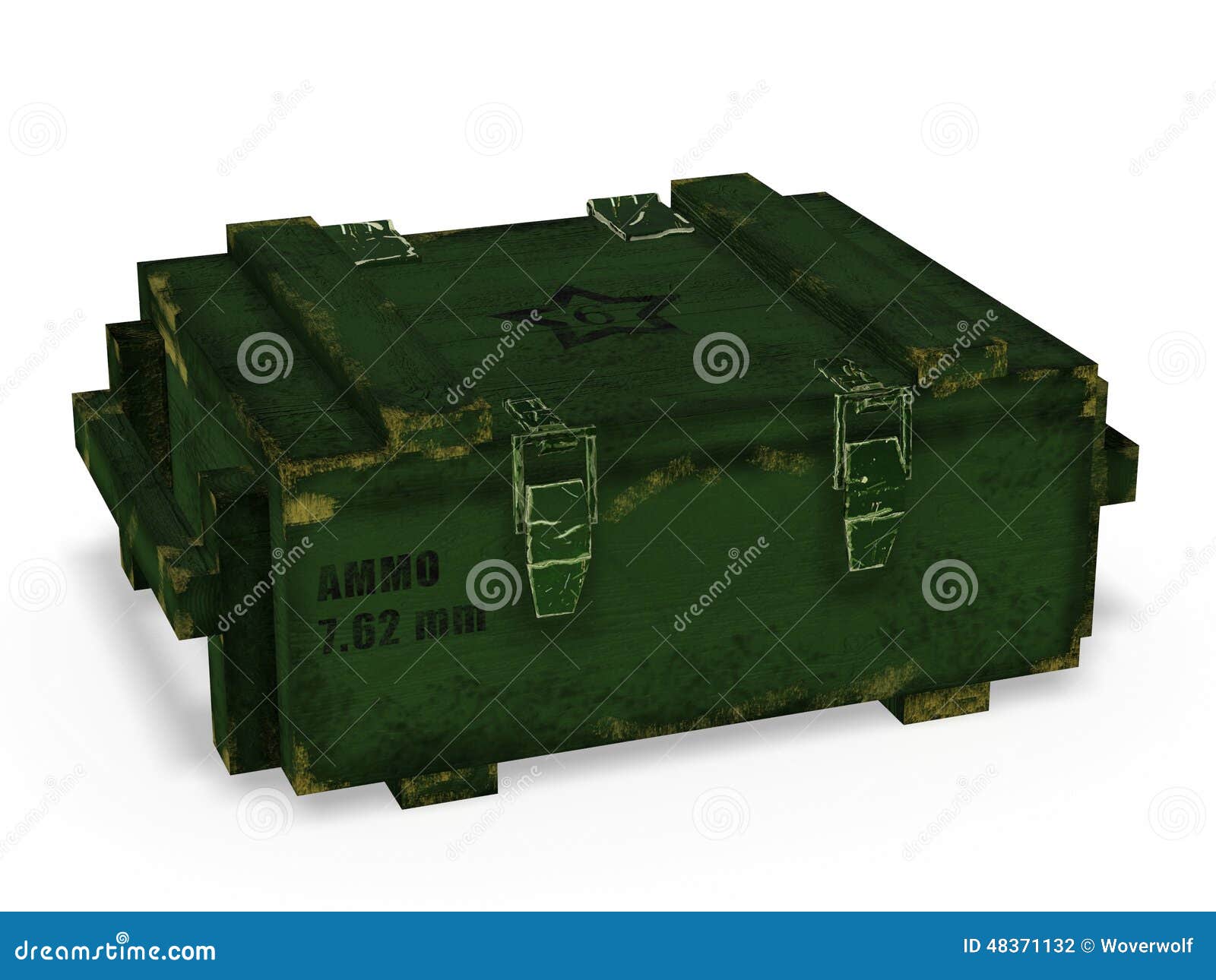 Ammo crate stock illustration. Illustration of clash - 48371132