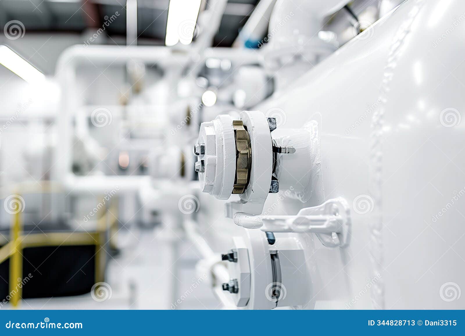 Ammonia Compressor System with High-Precision Industrial Valves Stock ...