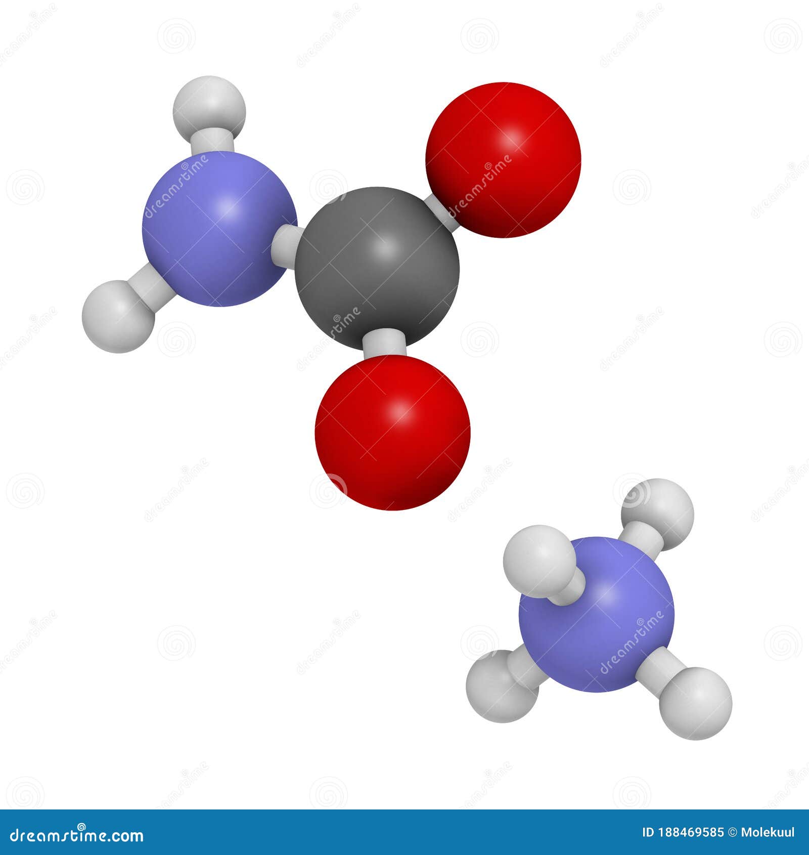 Ammonium Carbamate, Chemical Structure Vector Illustration ...