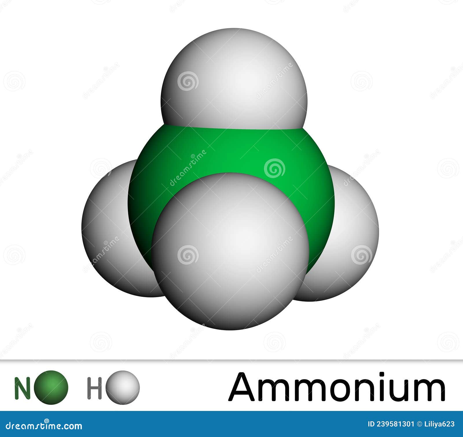 Ammonium Cation, NH4 And Ammonia, NH3 Molecule. Structural Chemical ... Ammonium Cation, NH4 And Ammonia, NH3 Molecule. Structural Chemical ...
