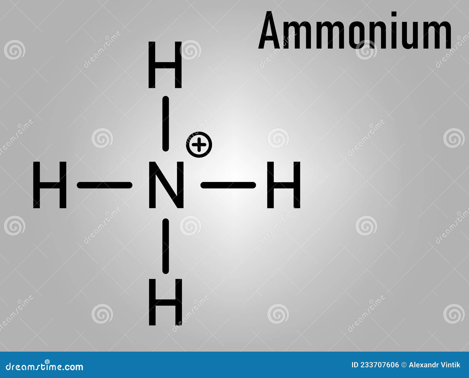 Ammonium Cation Skeletal Formula. Protonated Form of Ammonia Stock ... Ammonium Cation Skeletal Formula. Protonated Form of Ammonia Stock ...